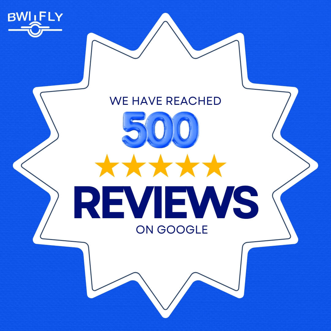 BWI is Celebrating 500+ 5-star Google Reviews! | BWI