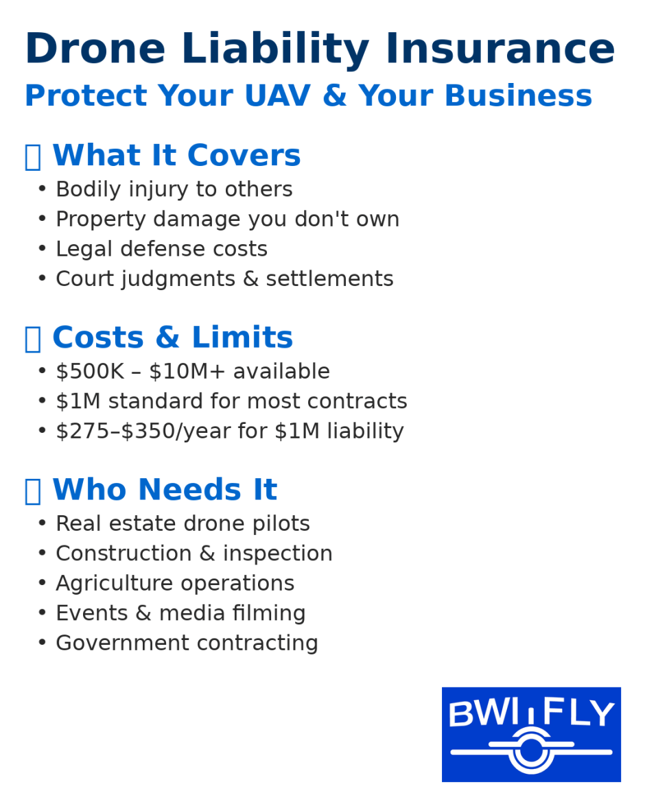 Drone Liability Insurance – The Most Important Coverage for Commercial UAV Operators | BWI